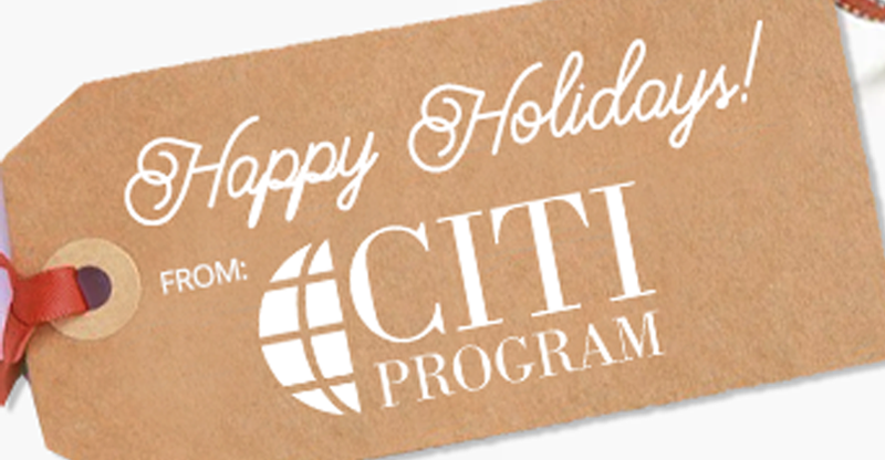 Happy Holidays from CITI Program | CITI Program