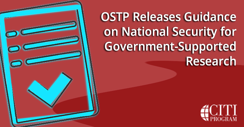 National Security for U.S. Government-Supported Research