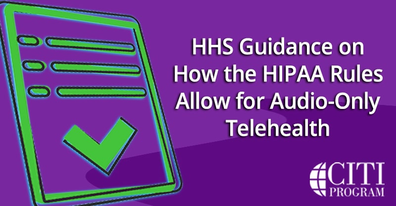 HHS: How the HIPAA Rules Allow for Audio-Only Telehealth