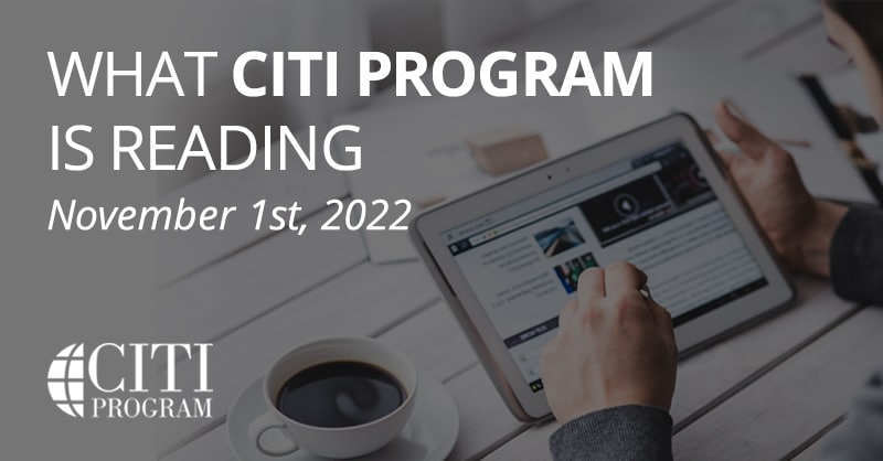 What CITI Program is Reading - November 1st, 2022