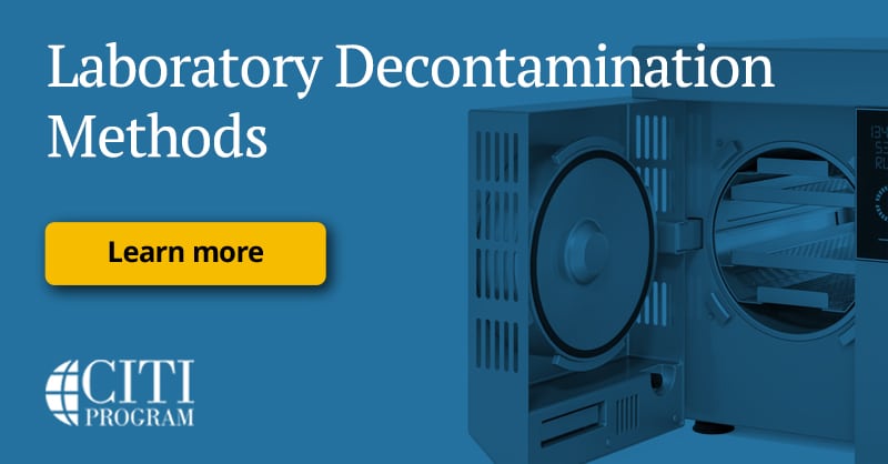 New Course: Laboratory Decontamination Methods