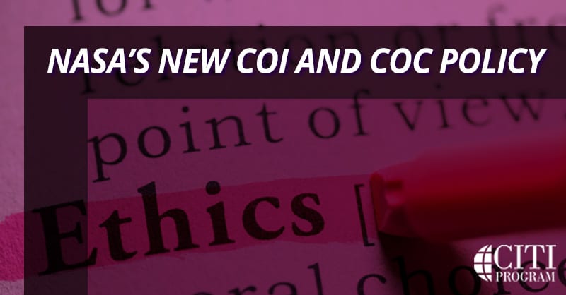 NASA Seeks Input on Their New COI and COC Policy