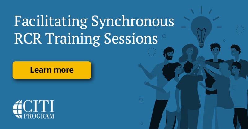 Facilitating Synchronous RCR Training Sessions | CITI Program