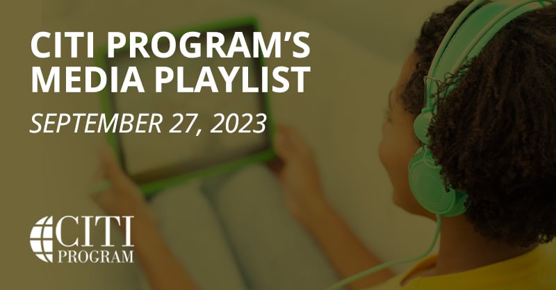 CITI Program Media Playlist for September 25, 2023