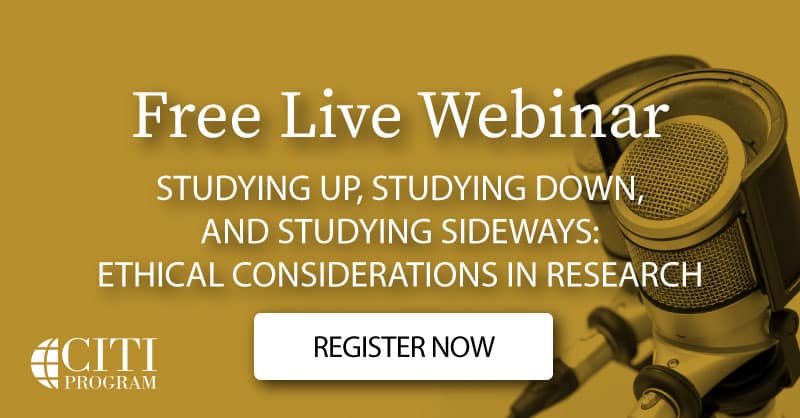 Free Live Webinar on Ethical Considerations in Research