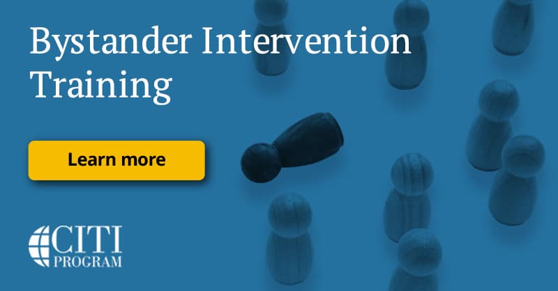 Bystander Intervention Training | CITI Program