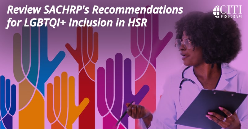 SACHRP's Recommendations for LGBTQI+ Inclusion in HSR