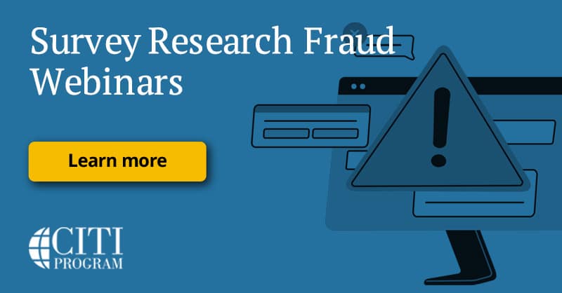 New Webinars Available on Survey Research Fraud