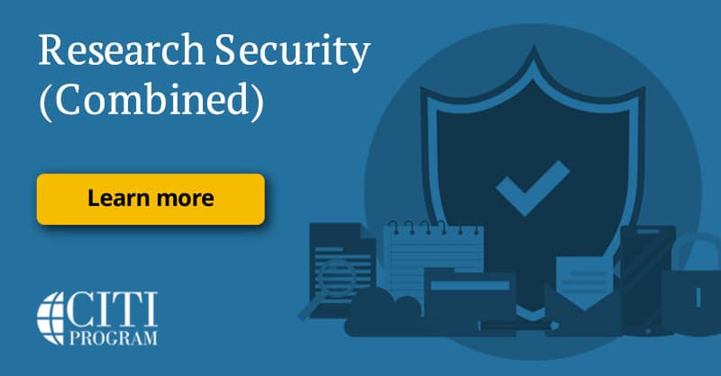 Research Security Training (Combined) | CITI Program