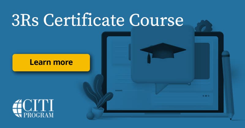 3Rs Certificate Course | CITI Program