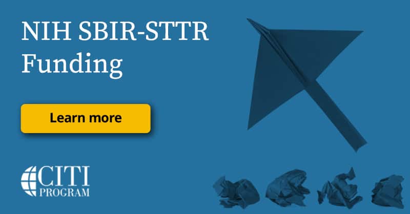 NIH SBIR-STTR Funding | CITI Program