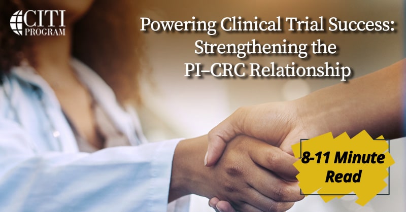 Strengthening the PI–CRC Relationship