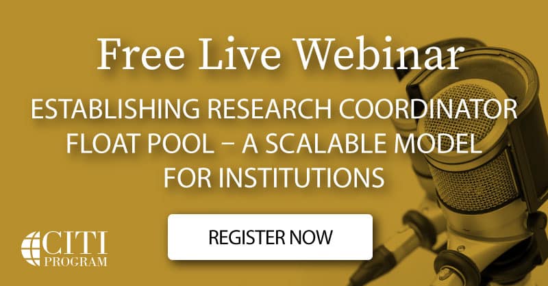 Free Live Webinar on Research Coordinator Float Pools