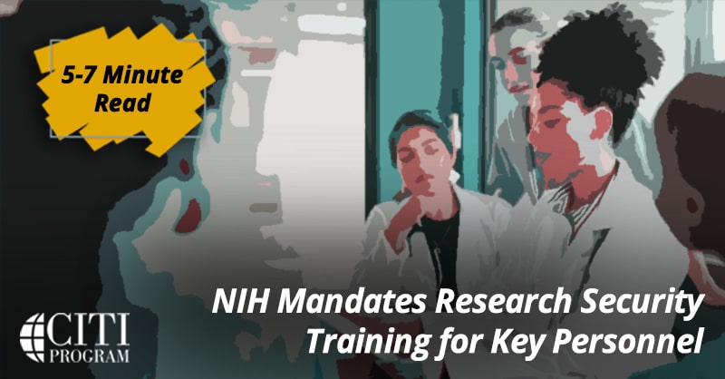 NIH Research Security Training Mandate Key Personnel