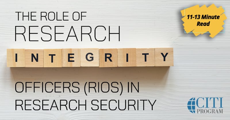 The Role of RIOs in Research Security